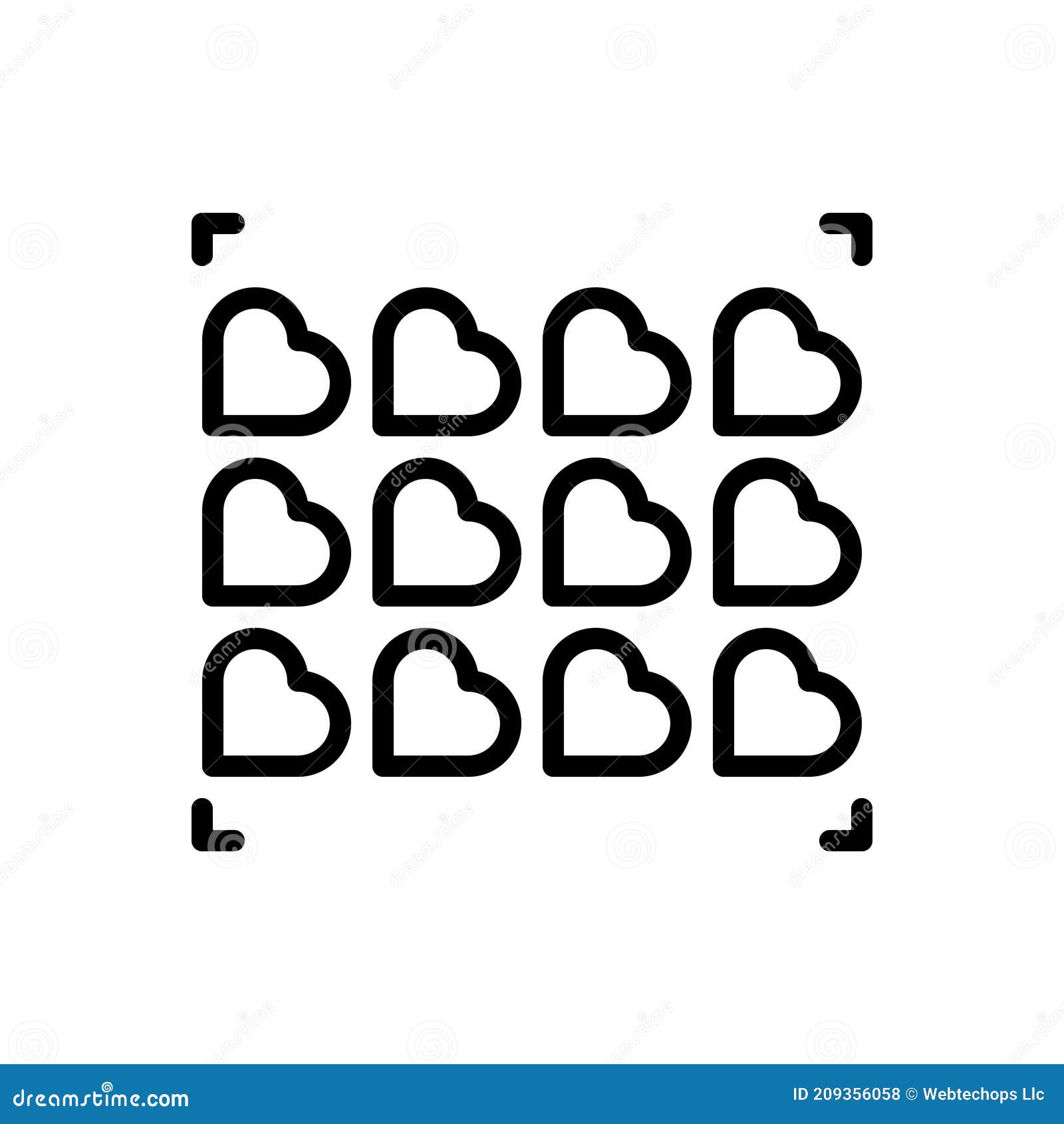 Black Line Icon for Minority, Social and Group Stock Vector ...