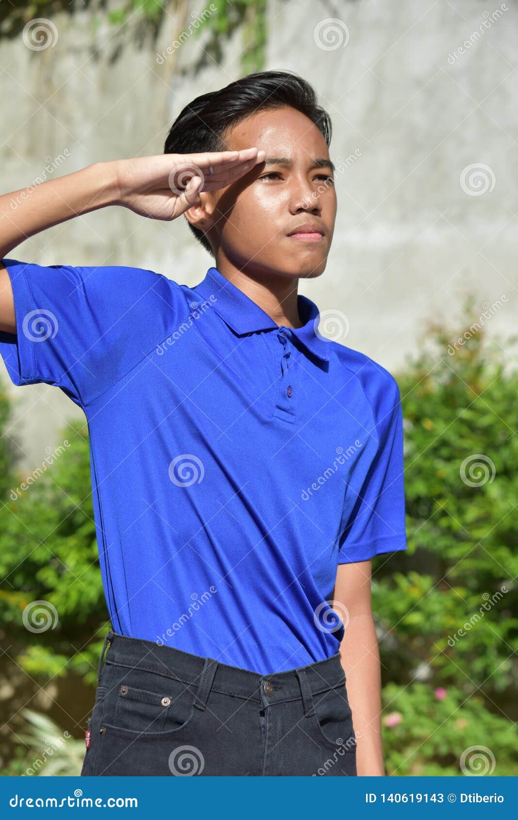 A Minority Male Saluting stock image. Image of saluting - 140619143