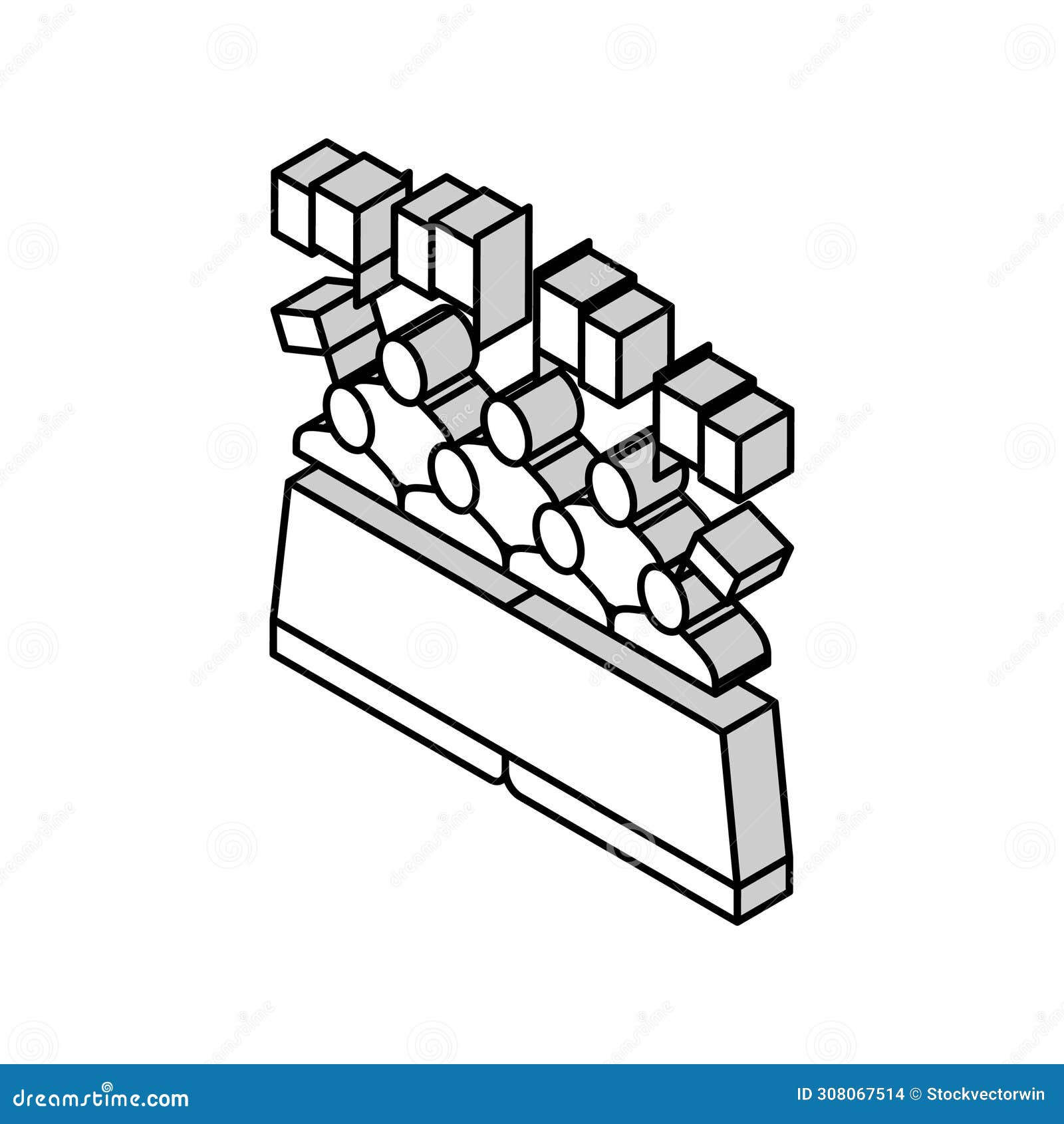 Minority Rights Isometric Icon Vector Illustration Stock Vector ...