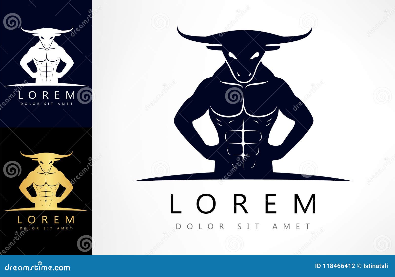 Minotaur logo vector stock vector. Illustration of raging - 118466412