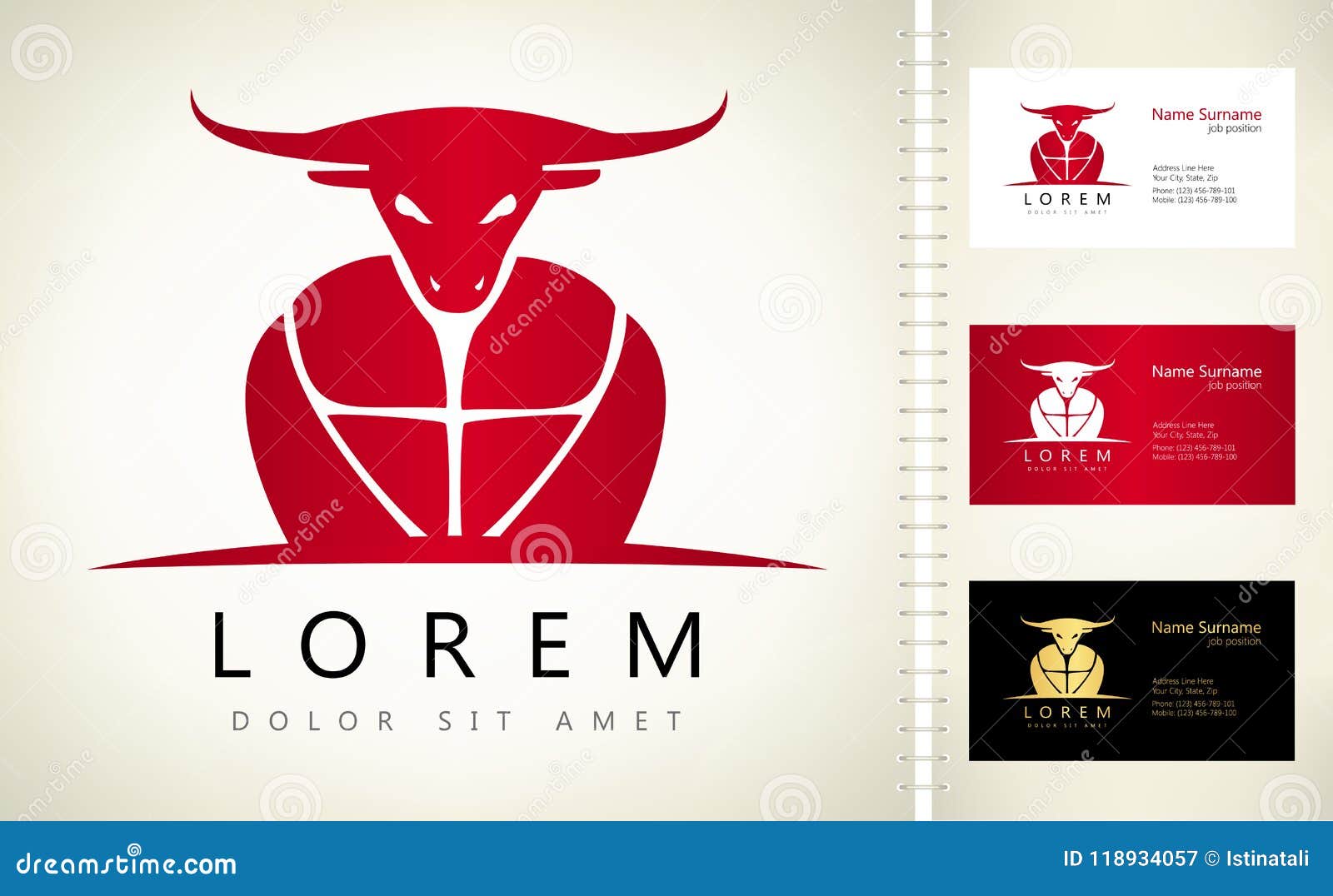 Minotaur - Vector Logo Template Concept Illustration. Buffalo Head Sign ...