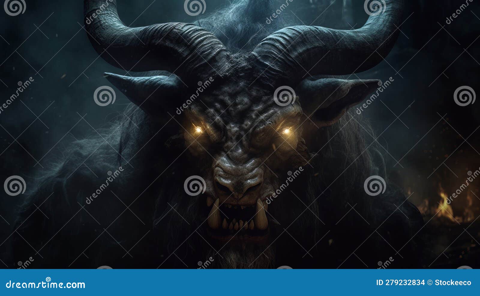 Minotaur: the Terrifying Apparition from Outer Space Stock Illustration ...
