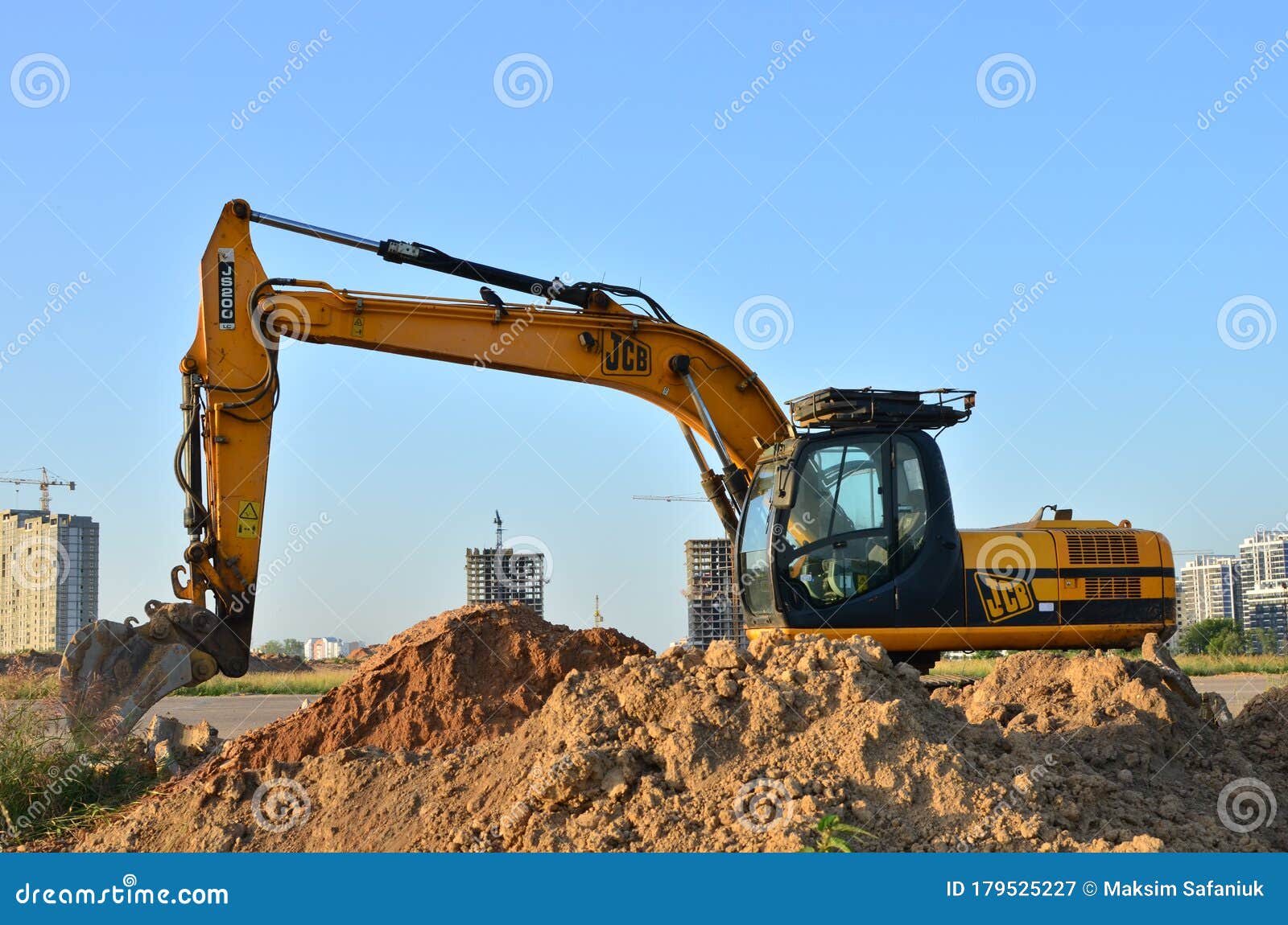 Excavator JCB Working at Construction Site Editorial Photography ...