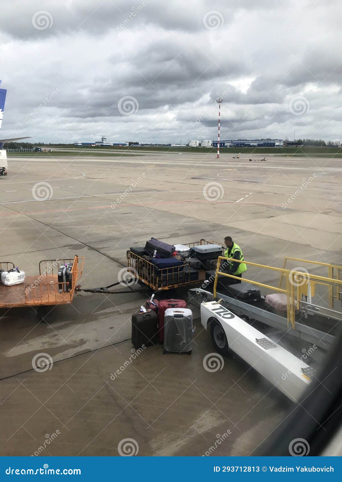 Loading Passengers on a Airliner. the View from the Passenger ...