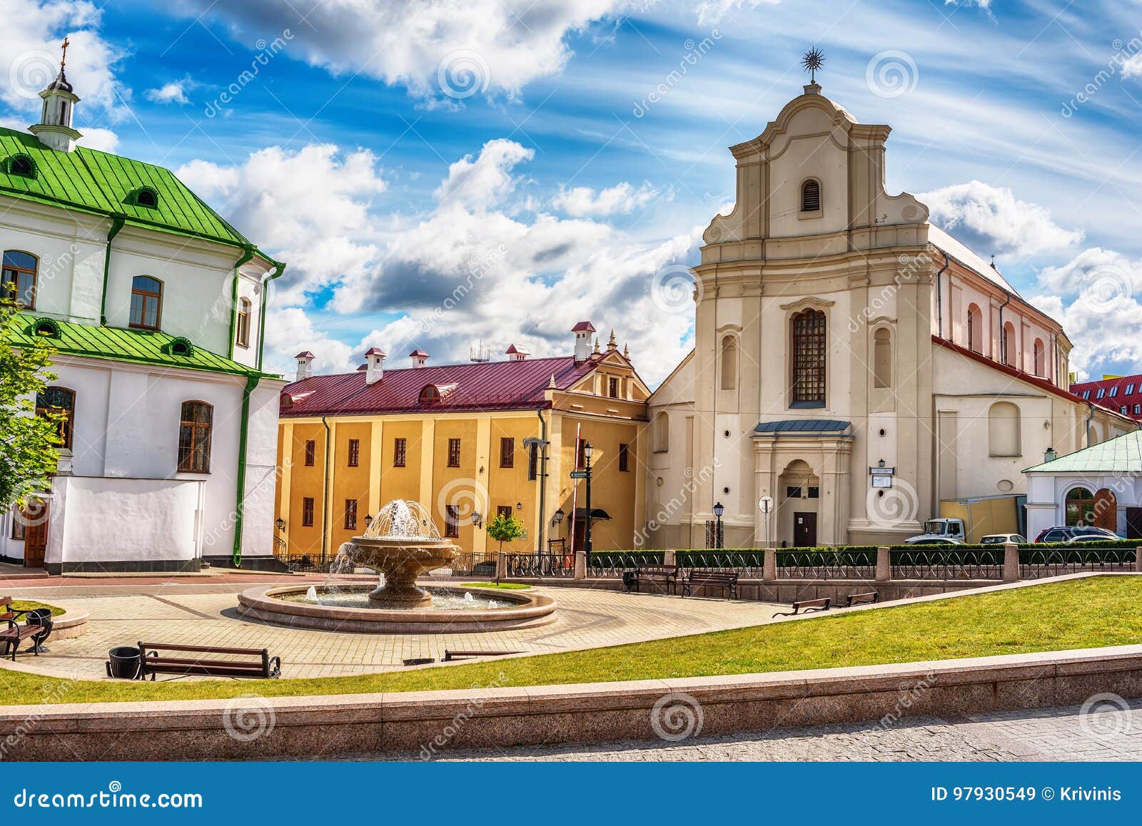 Minsk, Belarus: Old Town of the City Stock Image - Image of ...