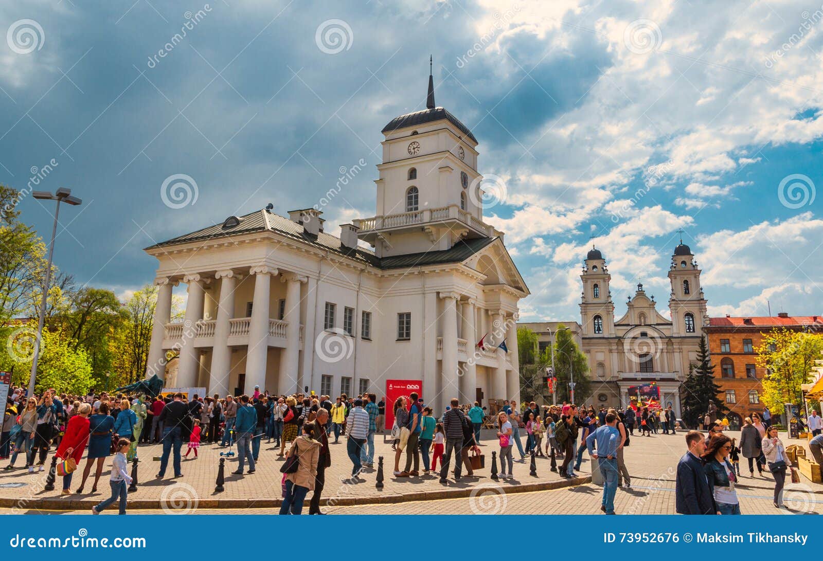 Minsk City Hall on Freedom Square Editorial Photo - Image of europe ...