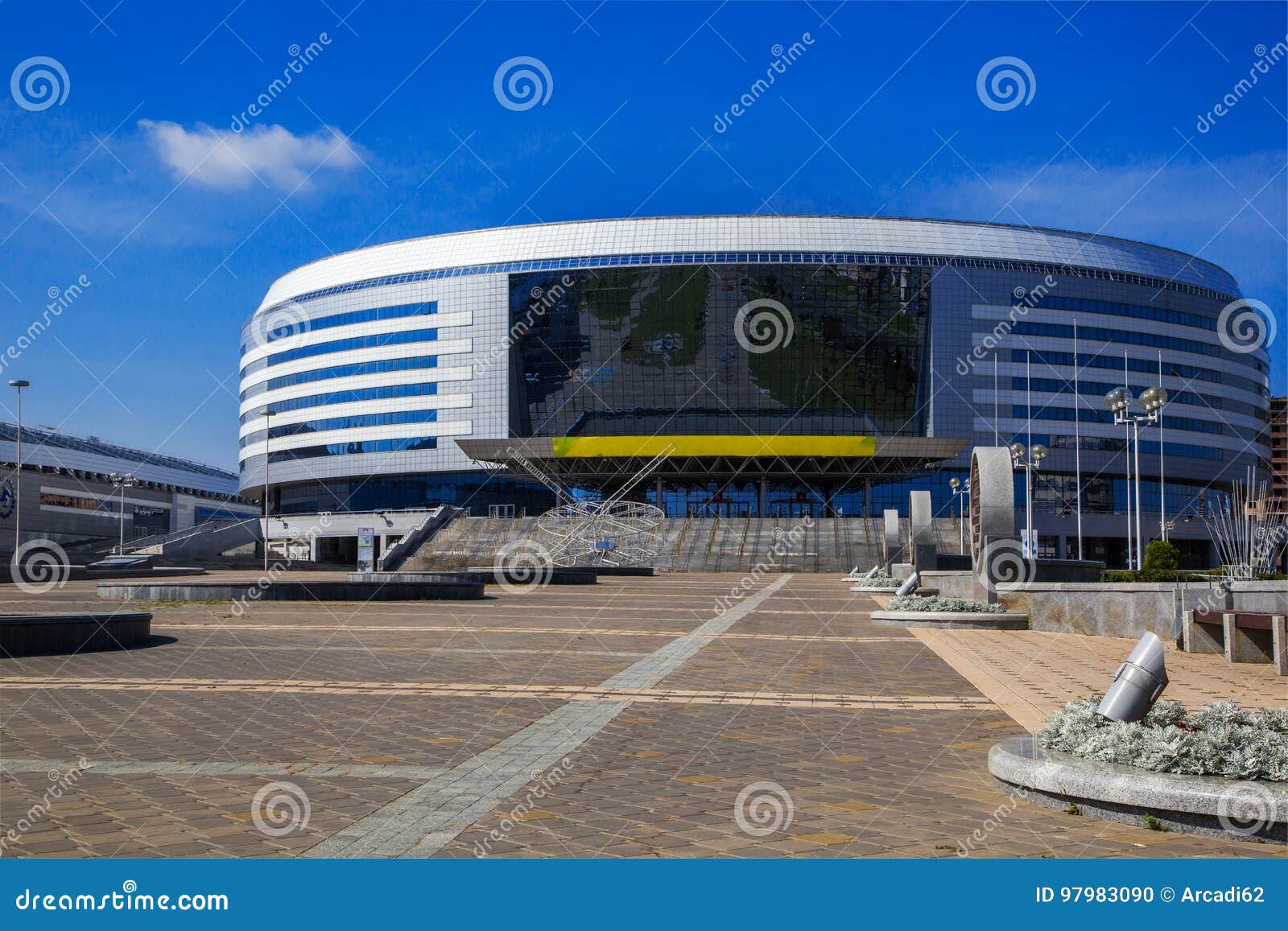 Minsk, sports complex stock photo. Image of travel, architecture - 97983090