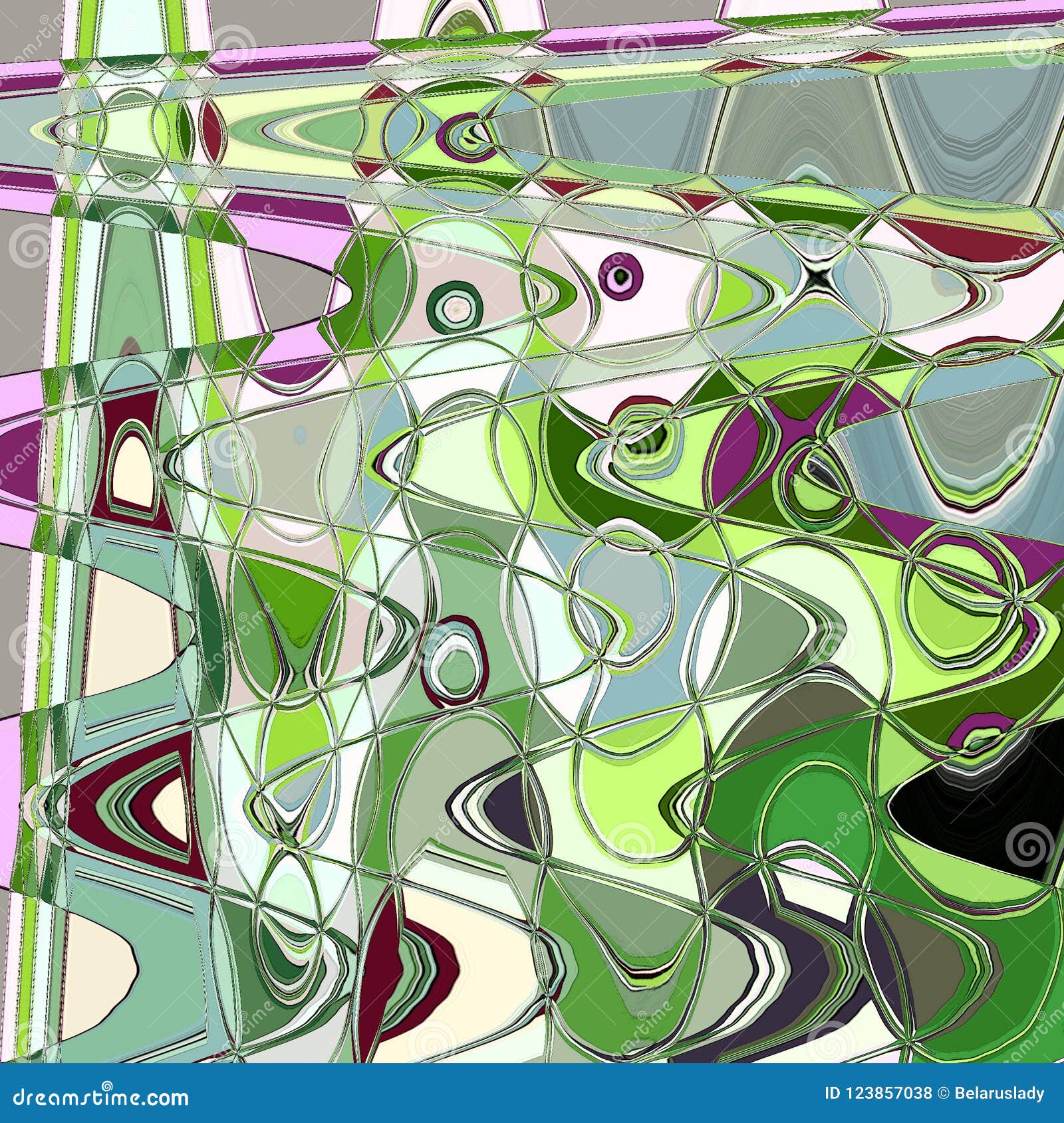 Green Mint Abstract Background Design of Layers of Round Circle Shapes ...