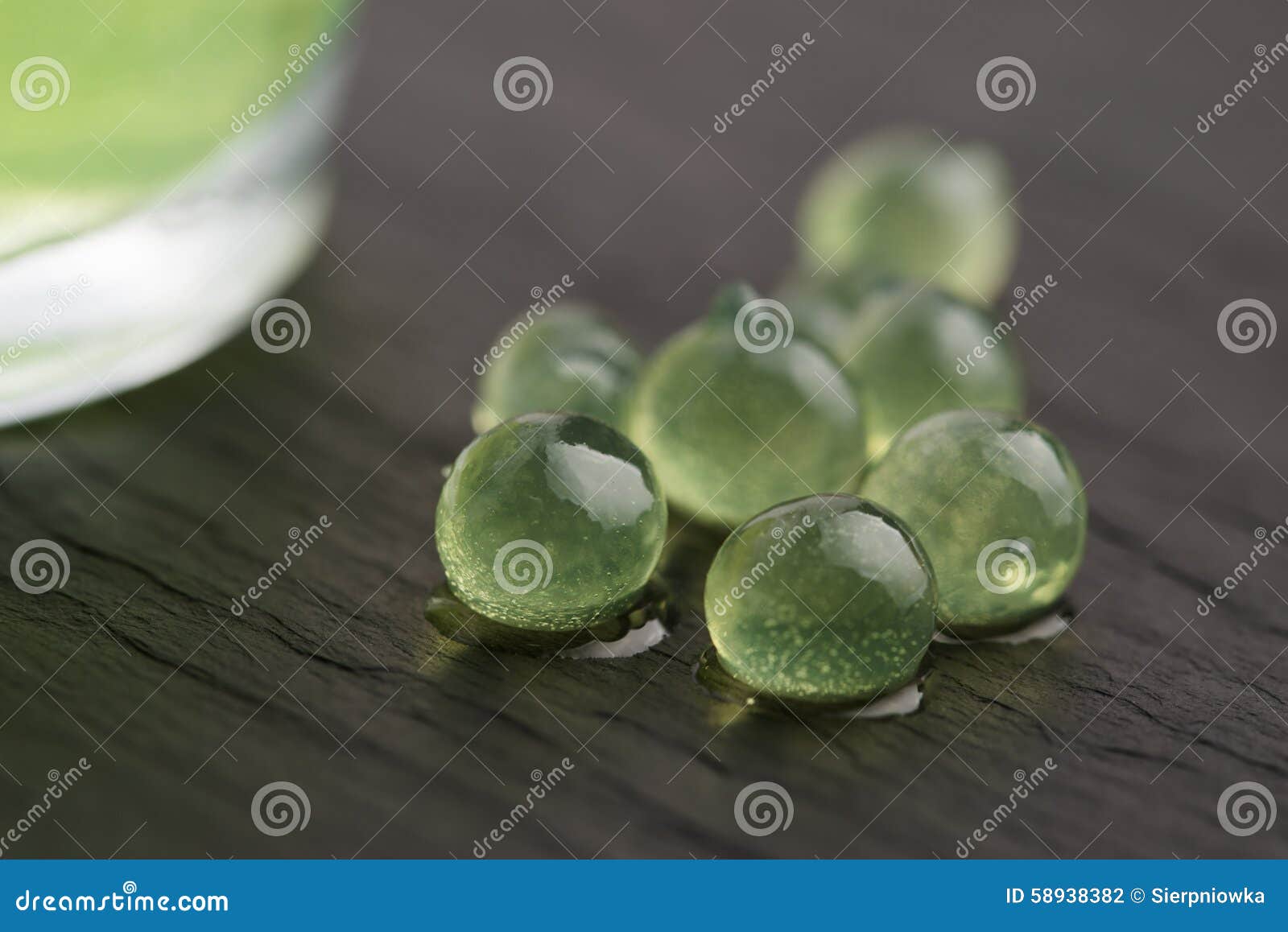Mint Caviar, Molecular Gastronomy Stock Photo - Image of green, cooking ...