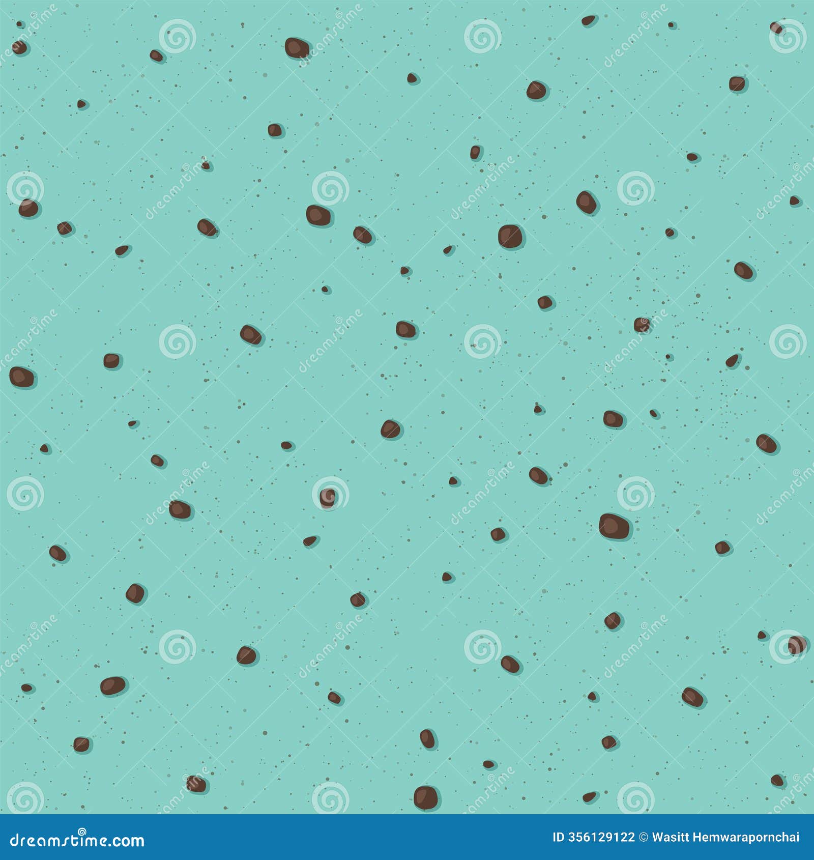 Mint Chocolate Chip Texture Square Background Stock Vector ...