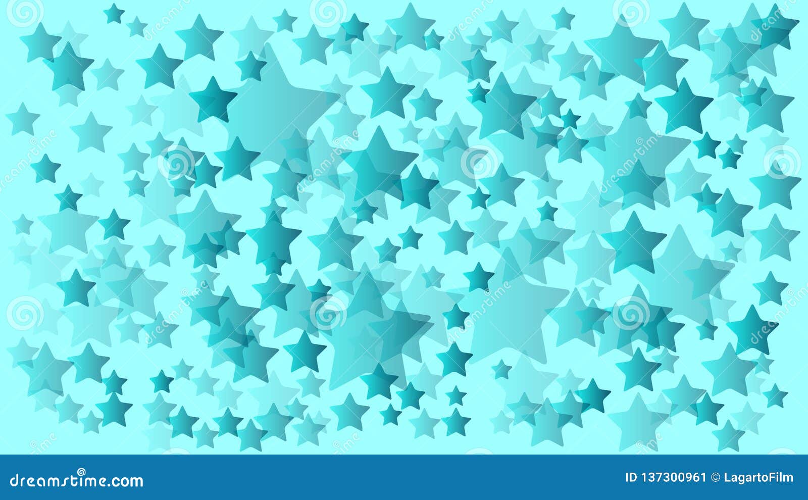 Mint Color Many Random Size Stars Backgrounds Stock Vector ...