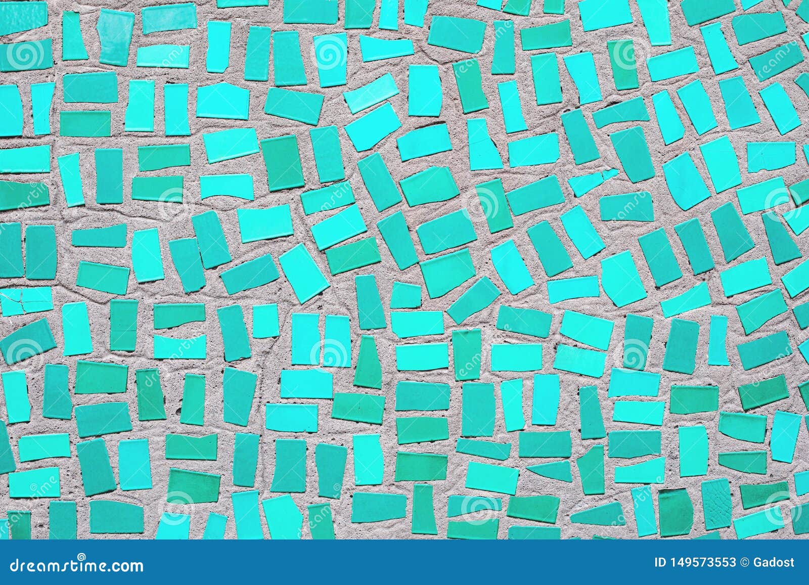 Mint Colored Mosaic Ceramic Tiles Neutral Background Stock Image ...