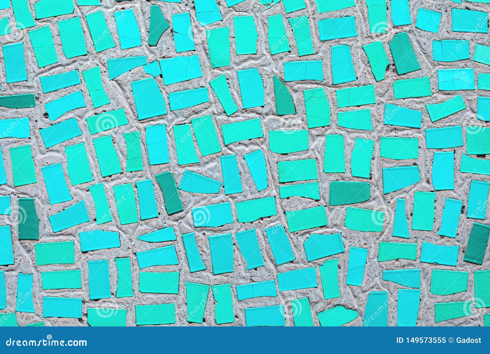 Mint Colored Mosaic Ceramic Tiles Neutral Background Stock Image ...