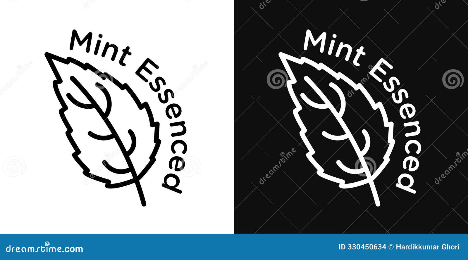 Mint essenced icon stock vector. Illustration of simple - 330450634