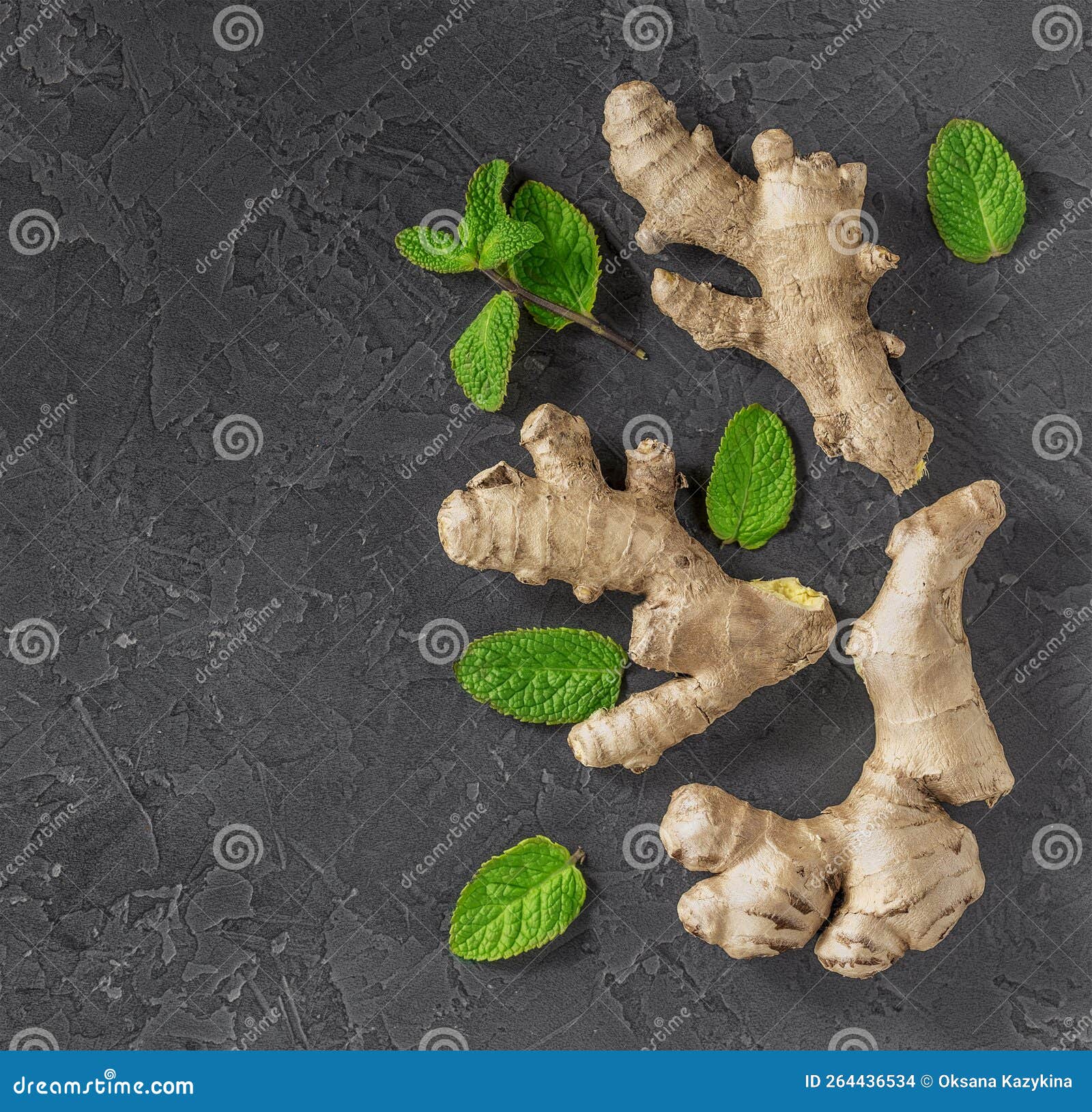 Mint and Ginger. the Concept of Healthy Eating, Strengthening the ...