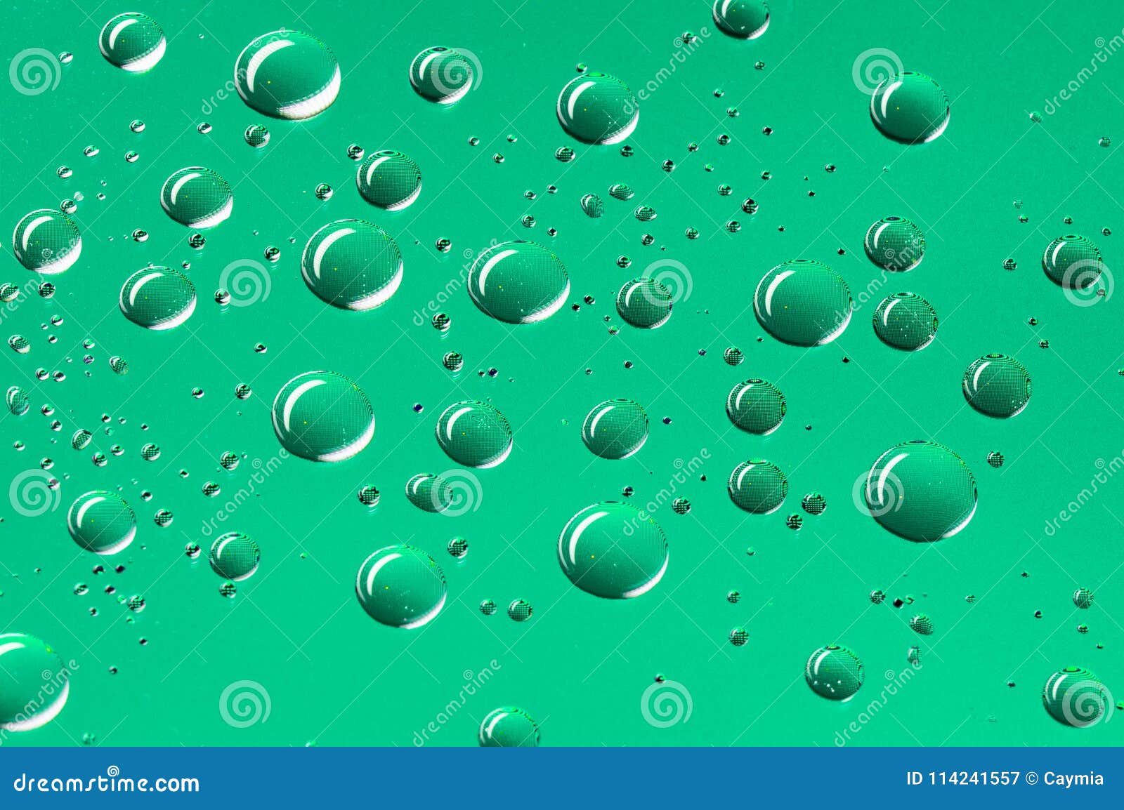 Mint Green Round Water Droplets Background with Pixel Pattern. Stock ...
