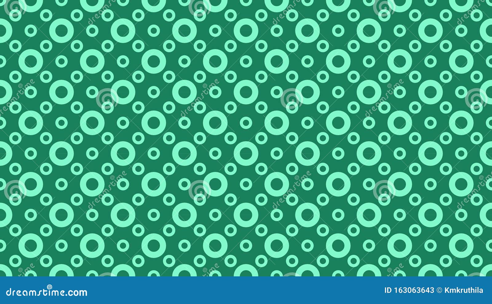 Mint Green Seamless Circle Background Pattern Design Stock Vector ...