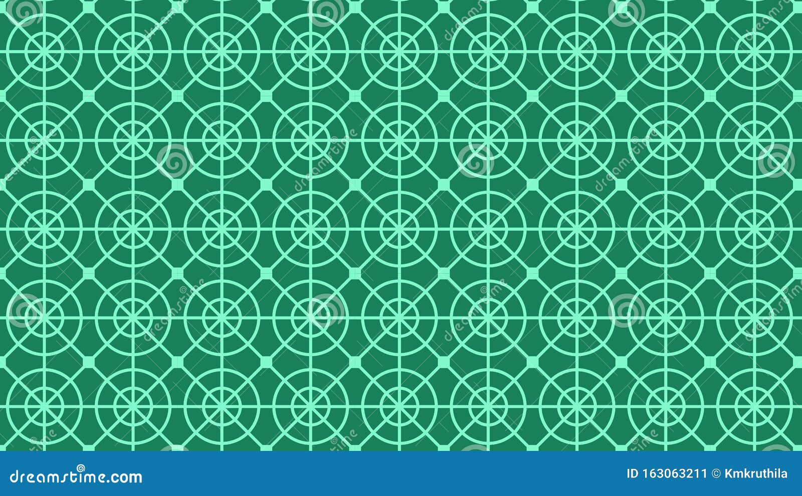 Mint Green Seamless Circle Pattern Illustrator Stock Vector ...