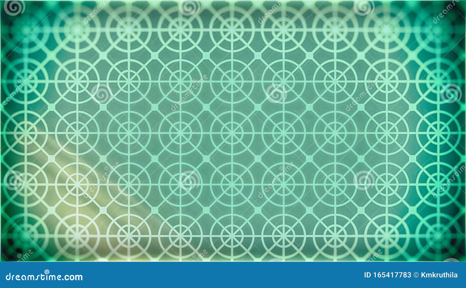 Mint Green Seamless Geometric Circle Pattern Background Image Stock ...