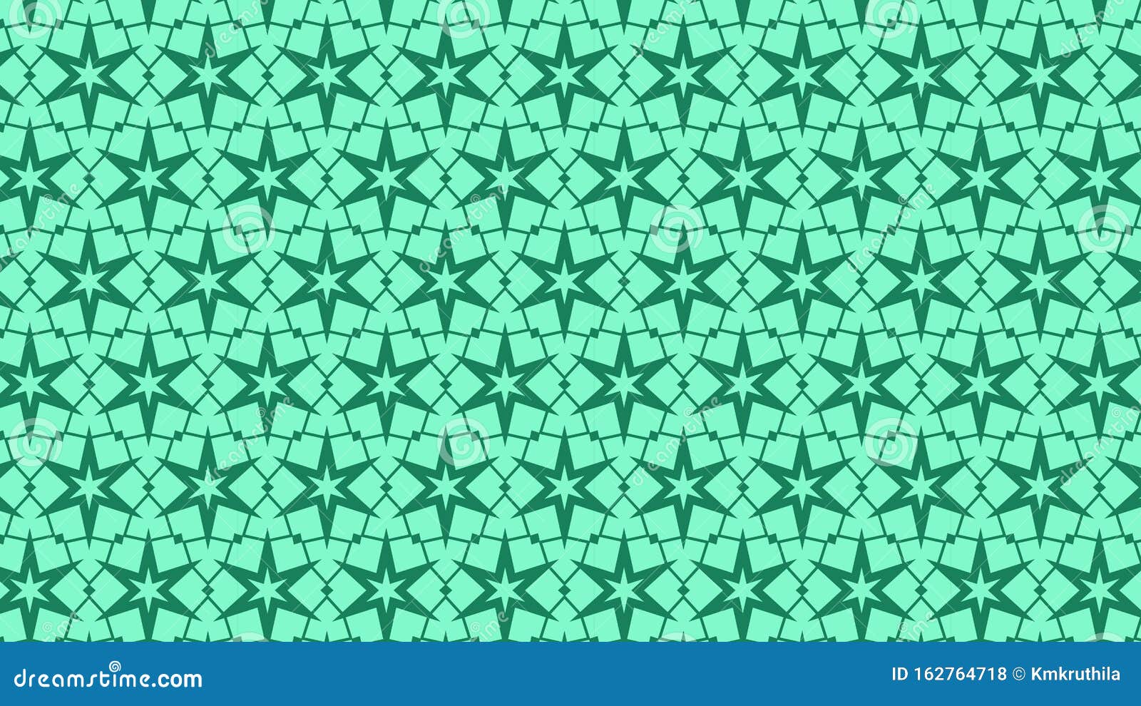 Mint Green Seamless Stars Background Pattern Stock Vector ...
