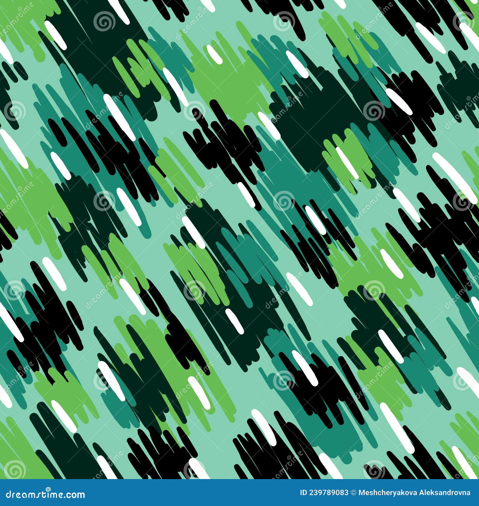 MINT GREEN SEAMLESS VECTOR BACKGROUND with ABSTRACT SPOTS and DIAGONAL ...