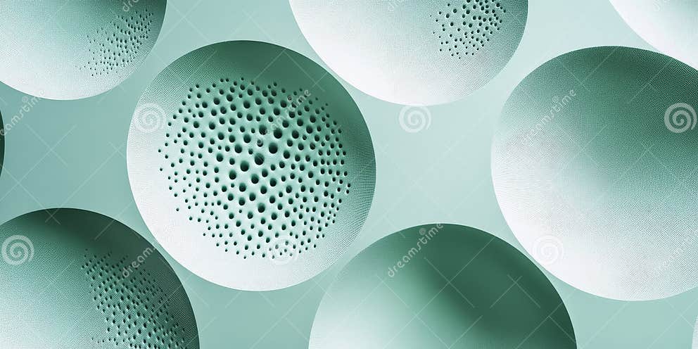 Mint Green Spherical Carbon Textures with a Soft, Smooth Finish. Subtle ...