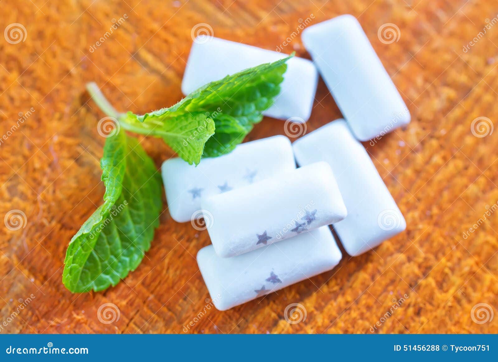 Mint gum stock photo. Image of macro, breath, dental - 51456288