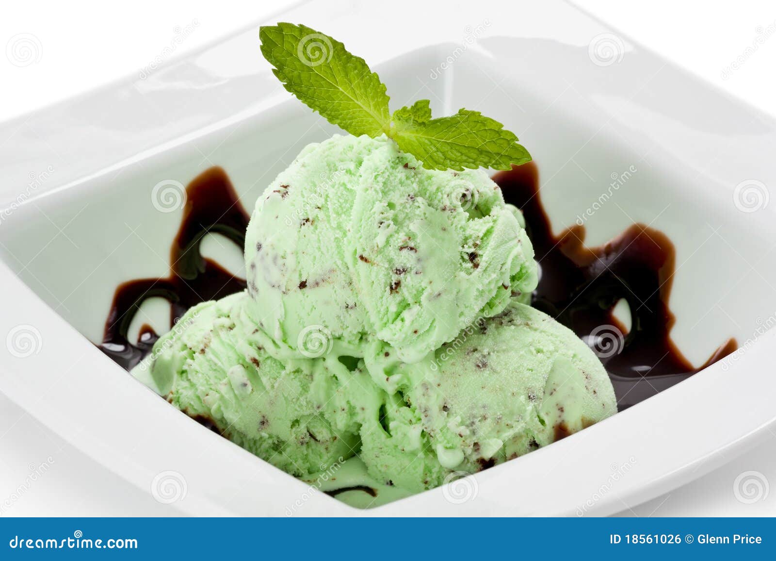 Mint Ice Cream stock photo. Image of dessert, chips, chocolate - 18561026
