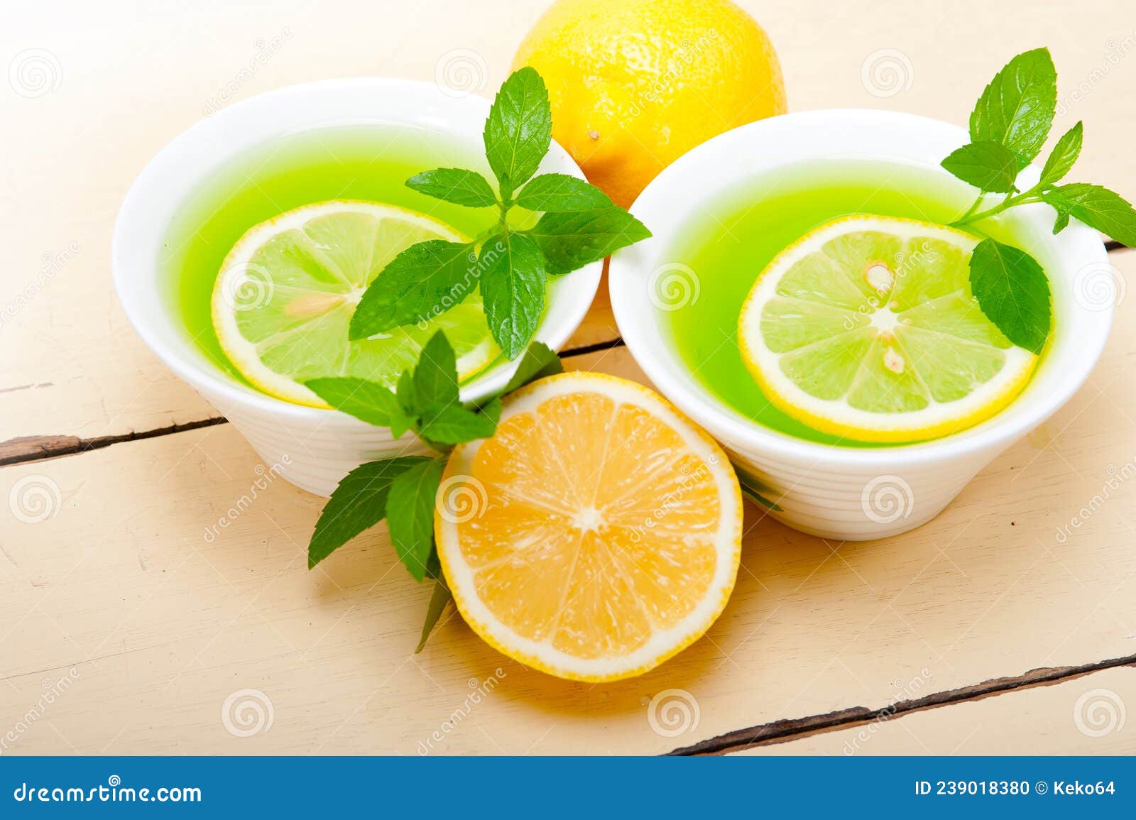 Mint Infusion Tea Tisane with Lemon Stock Photo - Image of lime ...