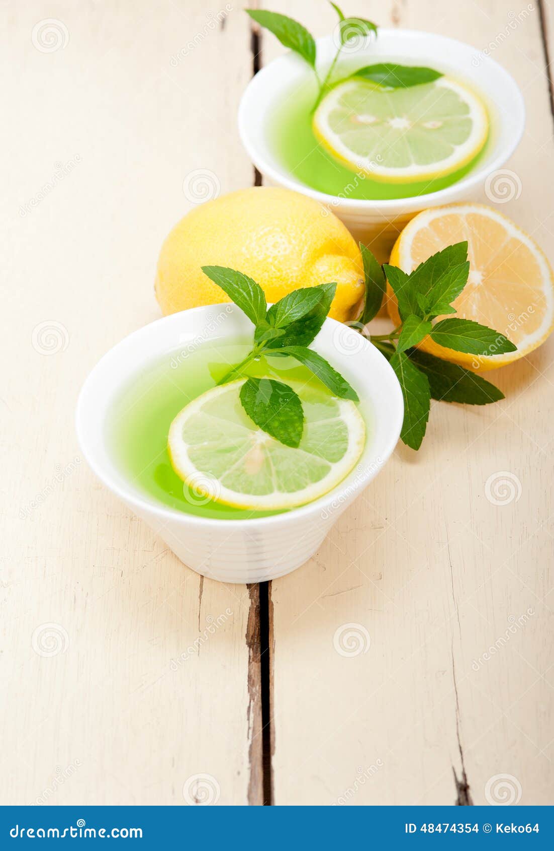 Mint Infusion Tea Tisane with Lemon Stock Photo - Image of refreshment ...
