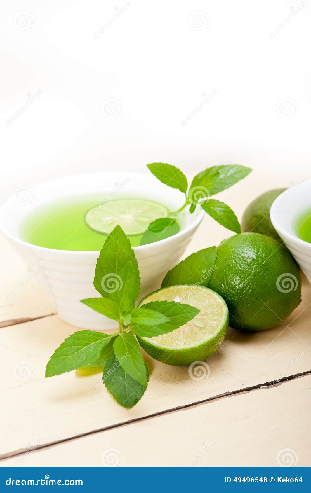 Mint Infusion Tea Tisane with Lime Stock Photo - Image of liquid, fruit ...