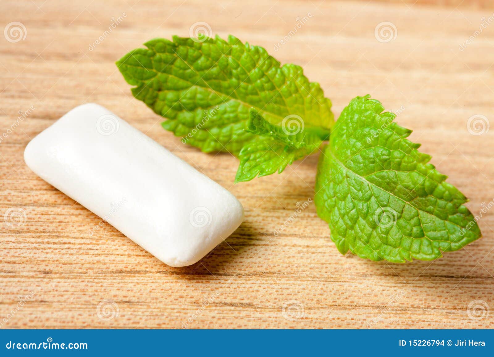 Mint leaf and chewing gum stock photo. Image of herb - 15226794