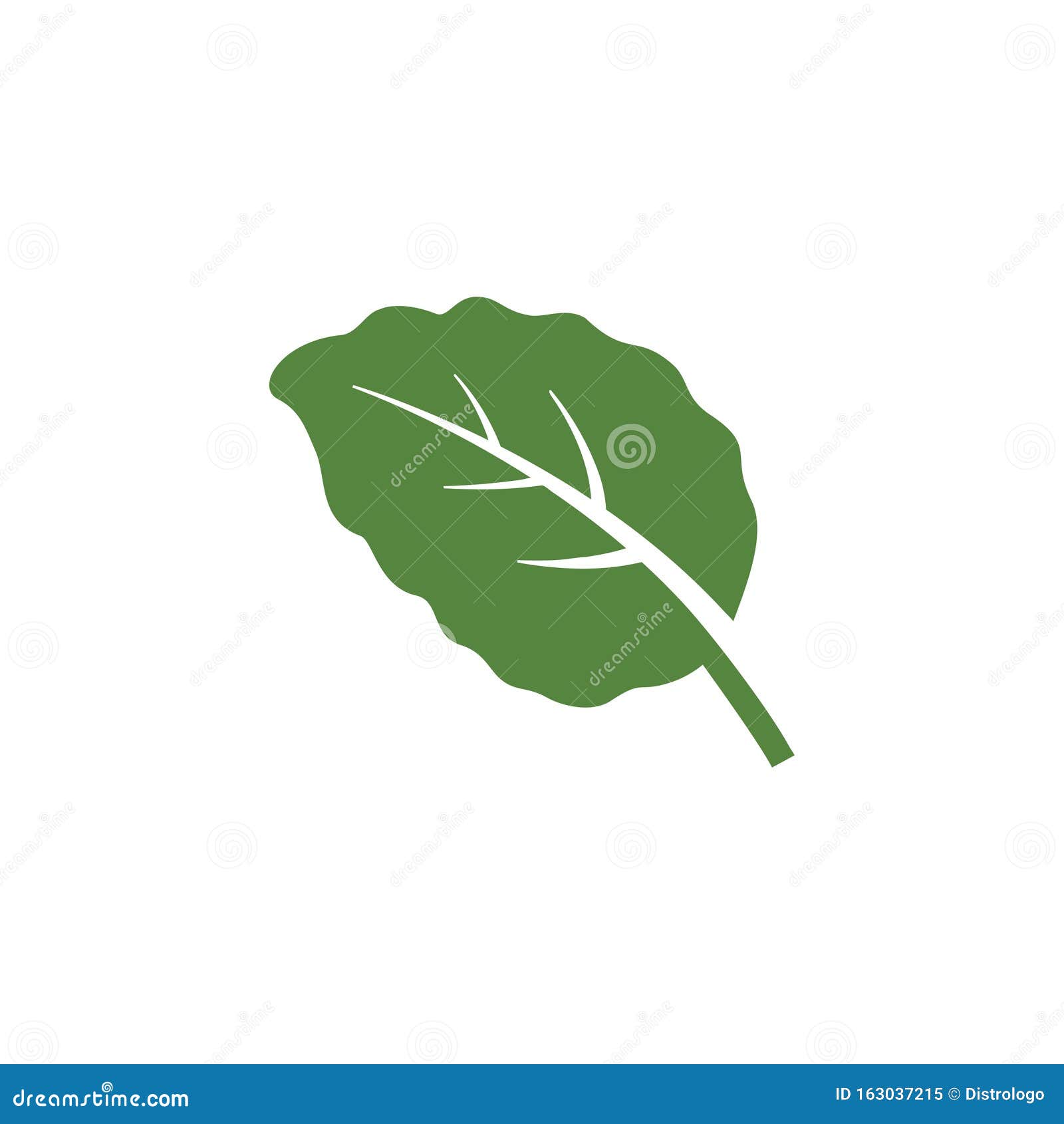 Mint Leaf Element Vector Icon. Green Mint Leaves Vector Symbol Stock ...