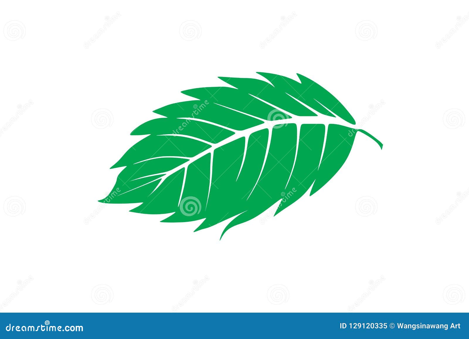 Mint Leaf Logo Designs Inspiration Isolated on White Background. Stock ...