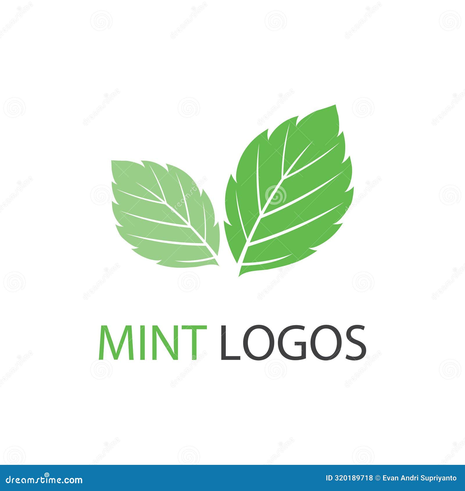 Mint Leaf Logo Vector Element Template and Symbol Stock Vector ...