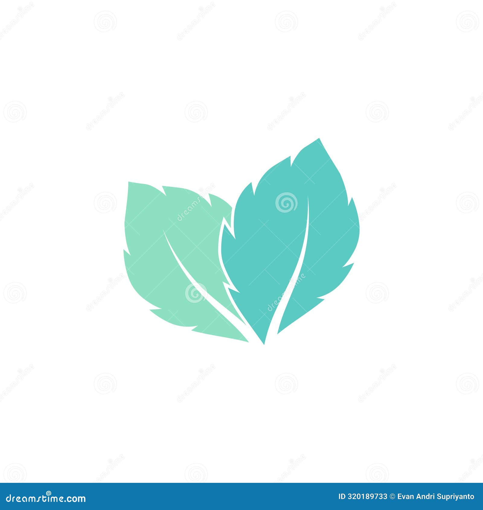 Mint Leaf Logo Vector Element Template and Symbol Stock Vector ...