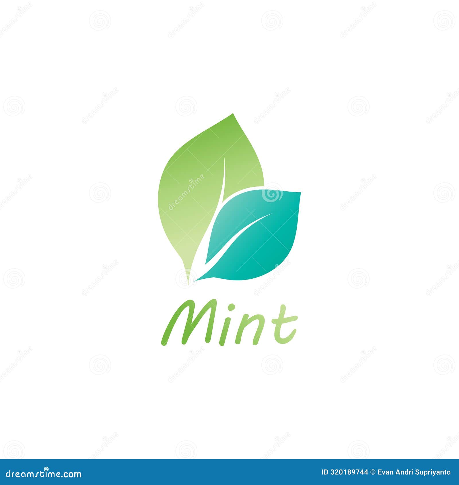 Mint Leaf Logo Vector Element Template and Symbol Stock Vector ...