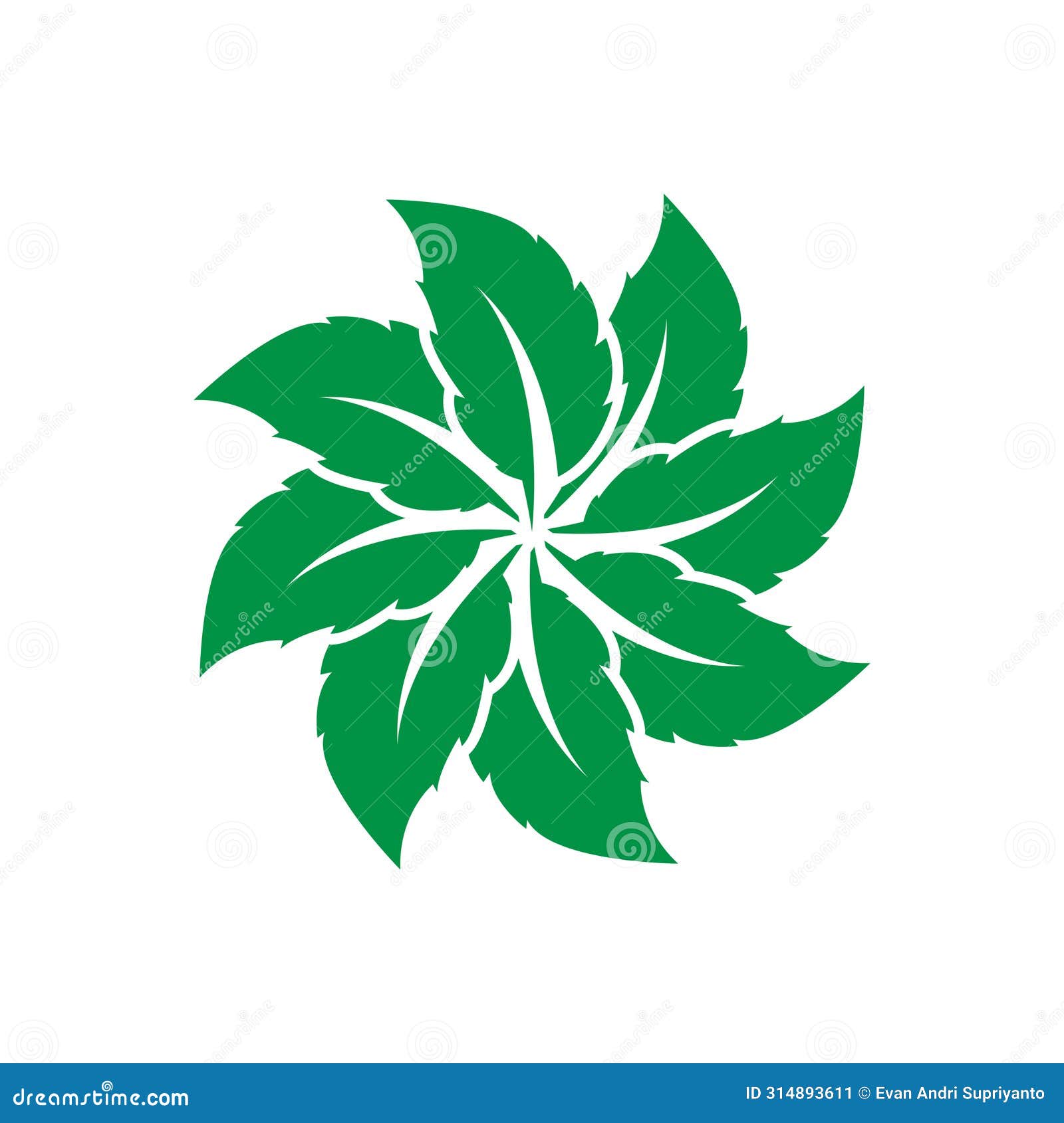 Mint Leaf Logo Vector Template Symbol Design Stock Illustration ...