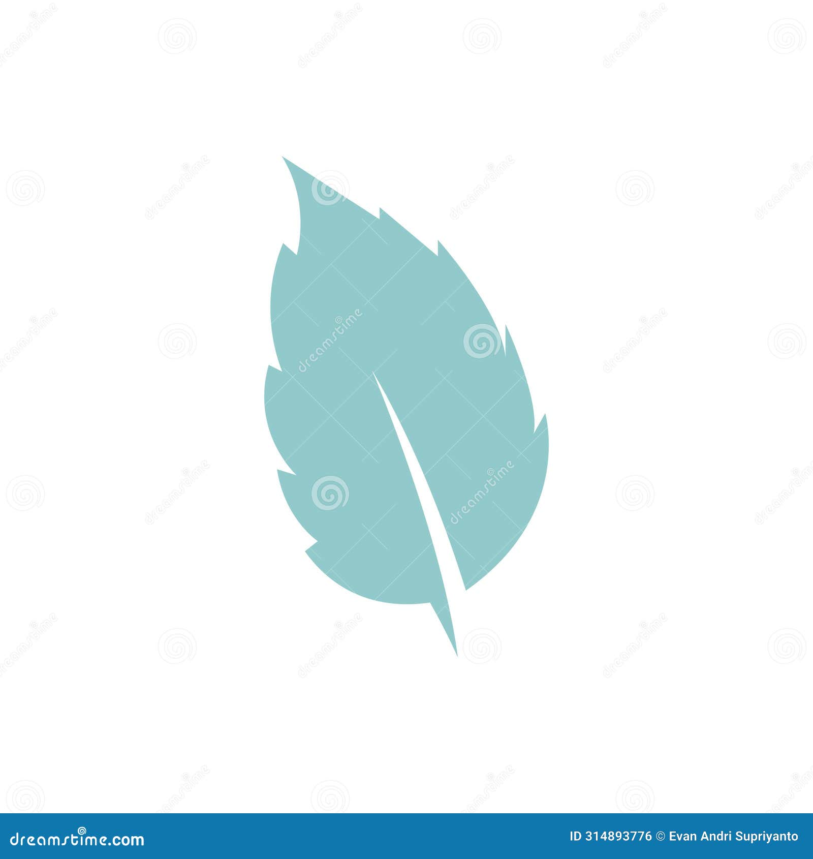 Mint Leaf Logo Vector Template Symbol Design Stock Illustration ...