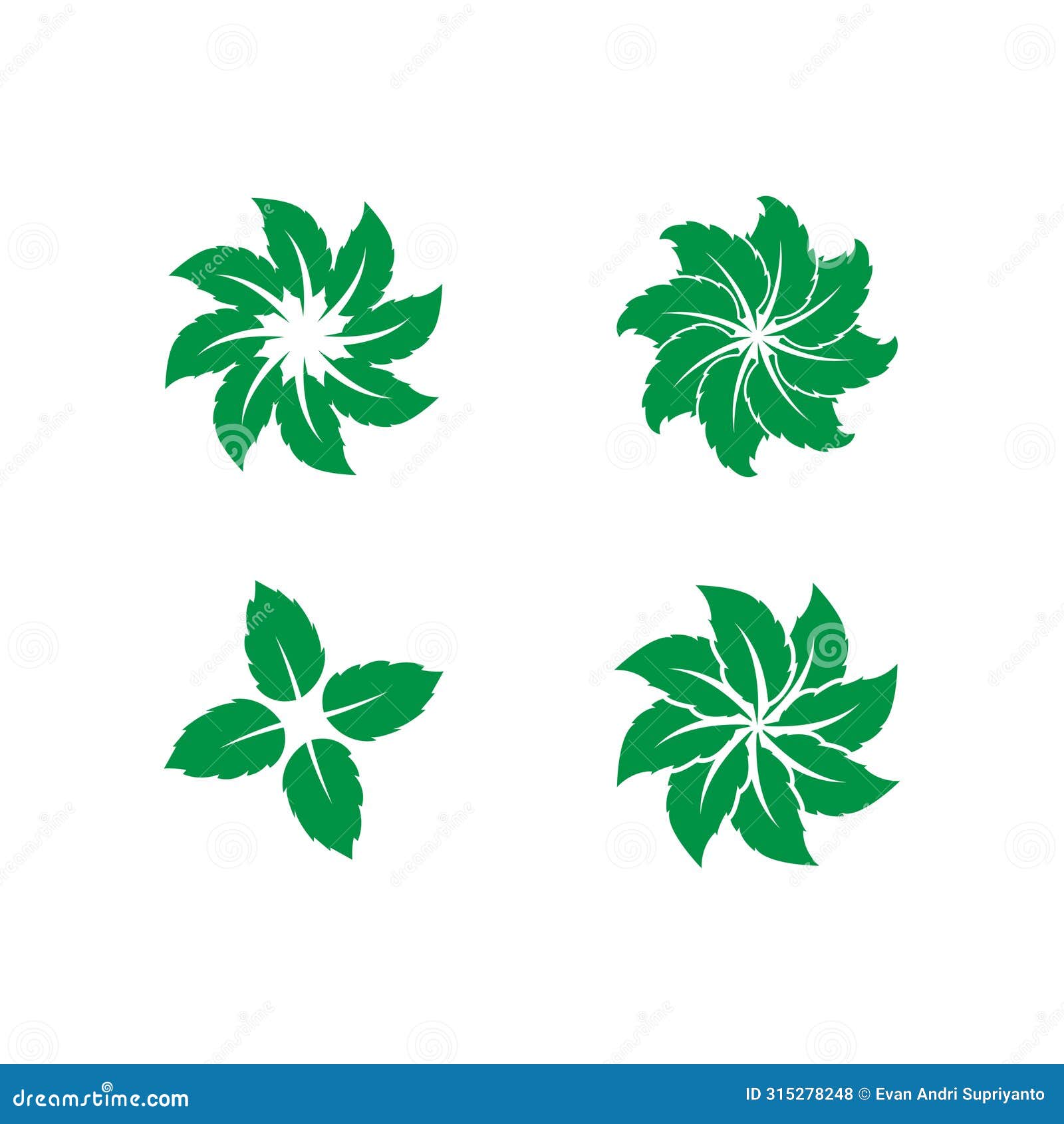 Mint Leaf Logo Vector Template Symbol Design Stock Vector ...