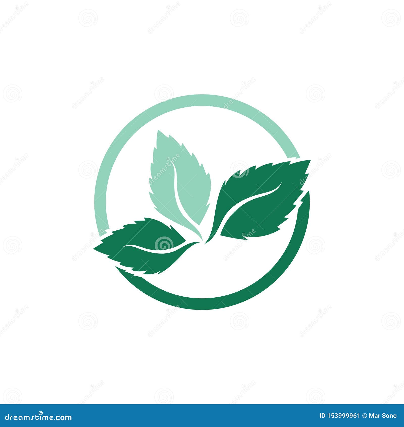 Mint Leaves Flat Vector Color Icon Stock Vector - Illustration of tree ...