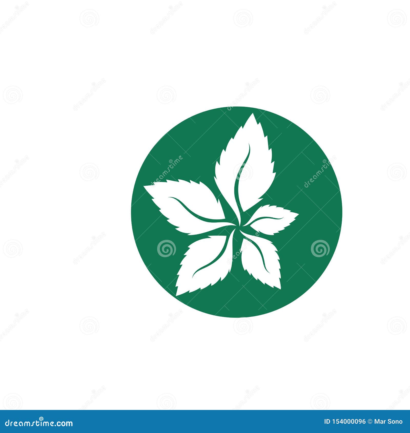 Mint Leaves Flat Vector Color Icon Stock Vector - Illustration of ...