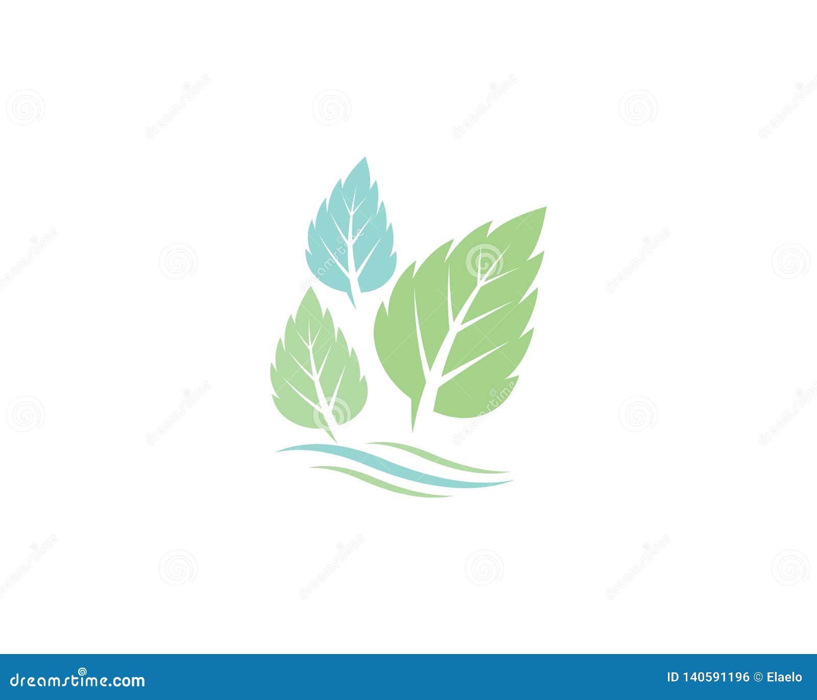 Mint Leaves Flat Vector Icon Stock Vector - Illustration of spearmint ...