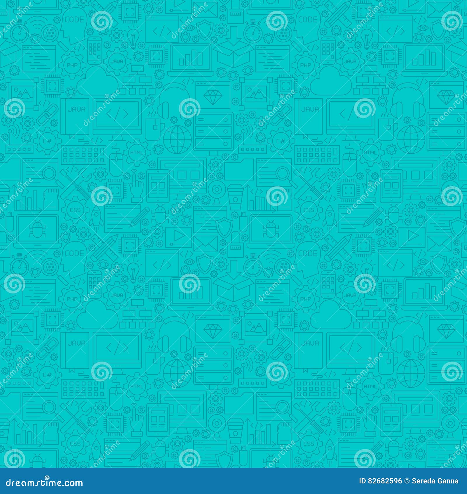 Line Artprogrammingcoding Flat Computing Background Code Hardwaresoftware Web Development 0377