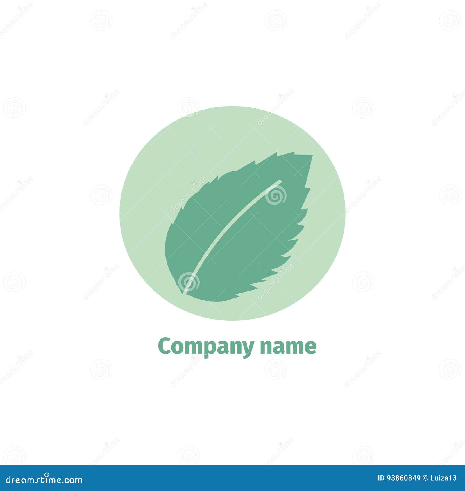Mint. Logo for company stock vector. Illustration of minimal - 93860849