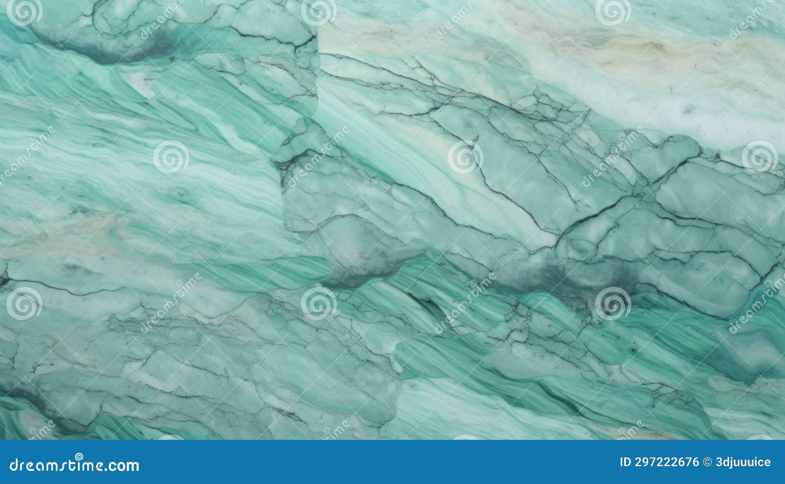 Mint Marble with Bark Horizontal Background. Stock Illustration ...