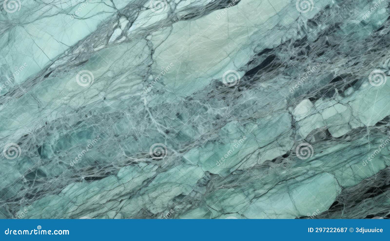Mint Marble with Basalt Horizontal Background. Stock Illustration ...