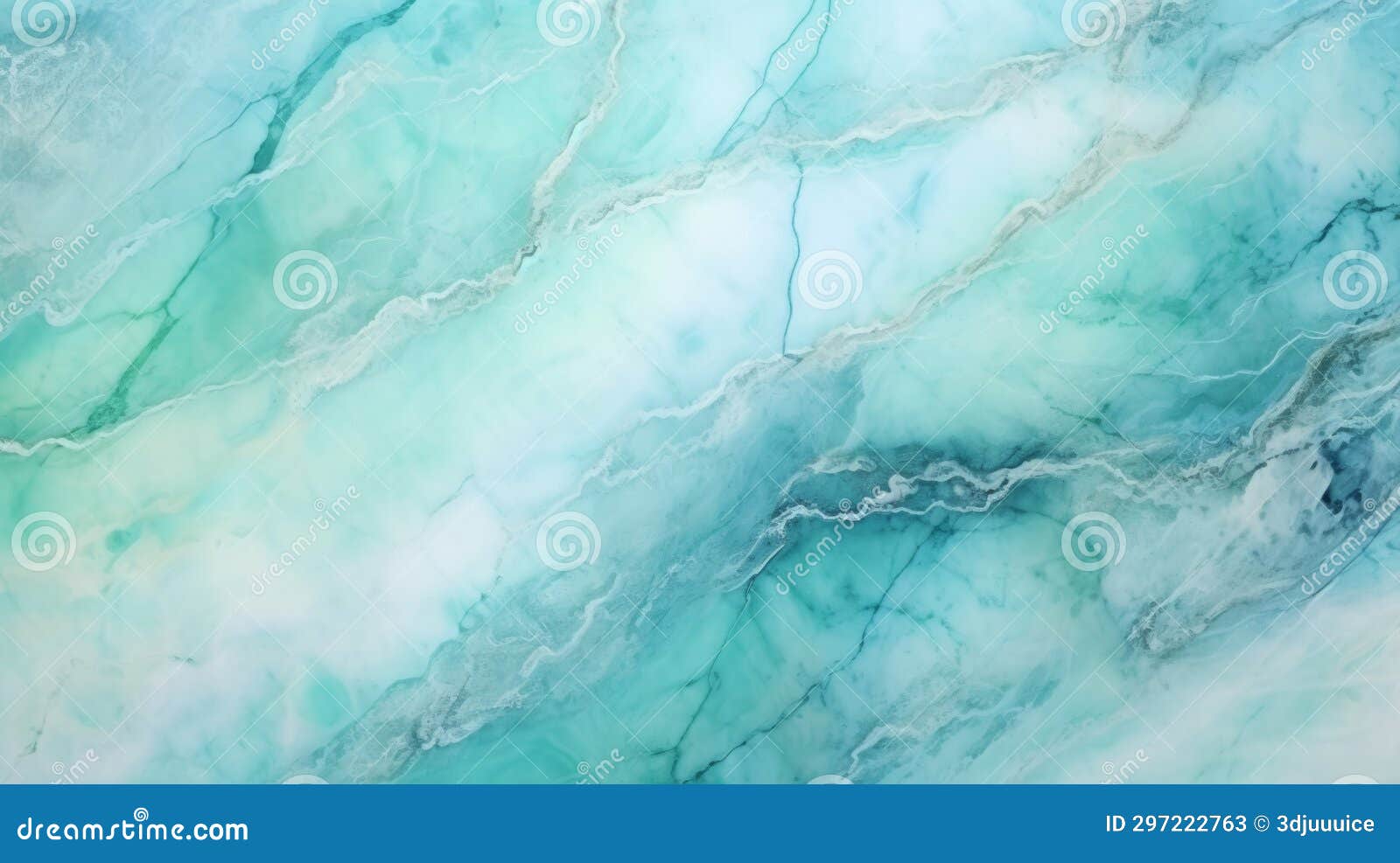 Mint Marble with Galaxy Horizontal Background. Stock Illustration ...