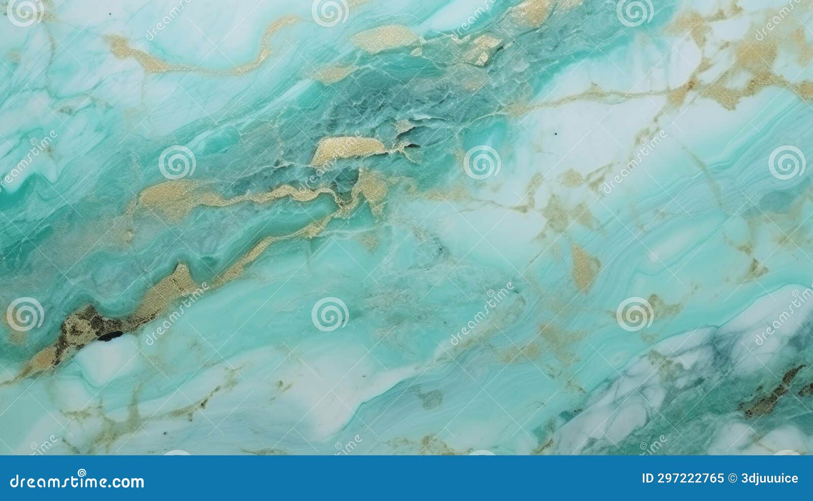 Mint Marble with Glitter Horizontal Background. Stock Illustration ...