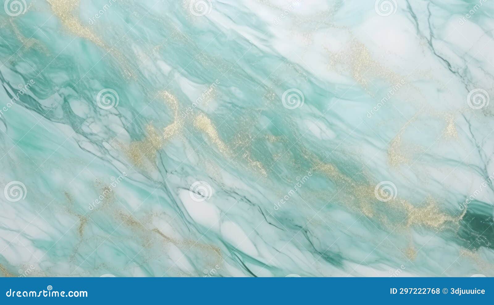 Mint Marble with Glitter Horizontal Background. Stock Illustration ...